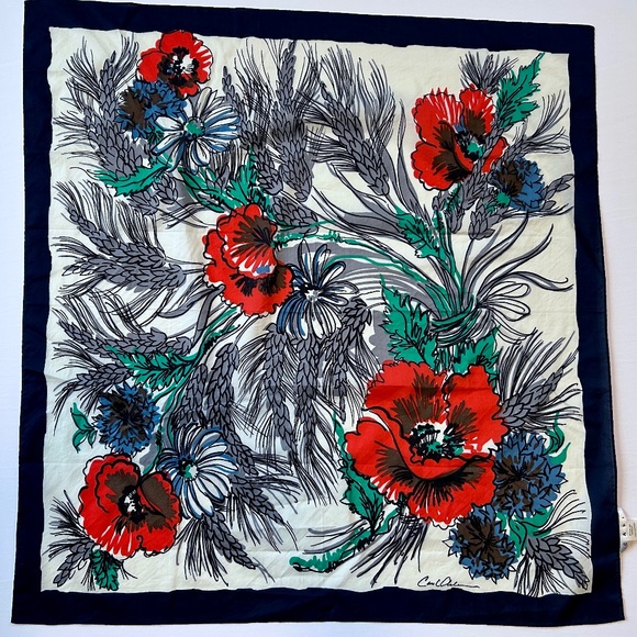 Cabinet | Accessories | Nwt Cabi Scarf Cotton Floral Large Square Wrap ...